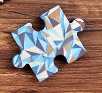 Titanium Puzzle piece pendant – NeonTac